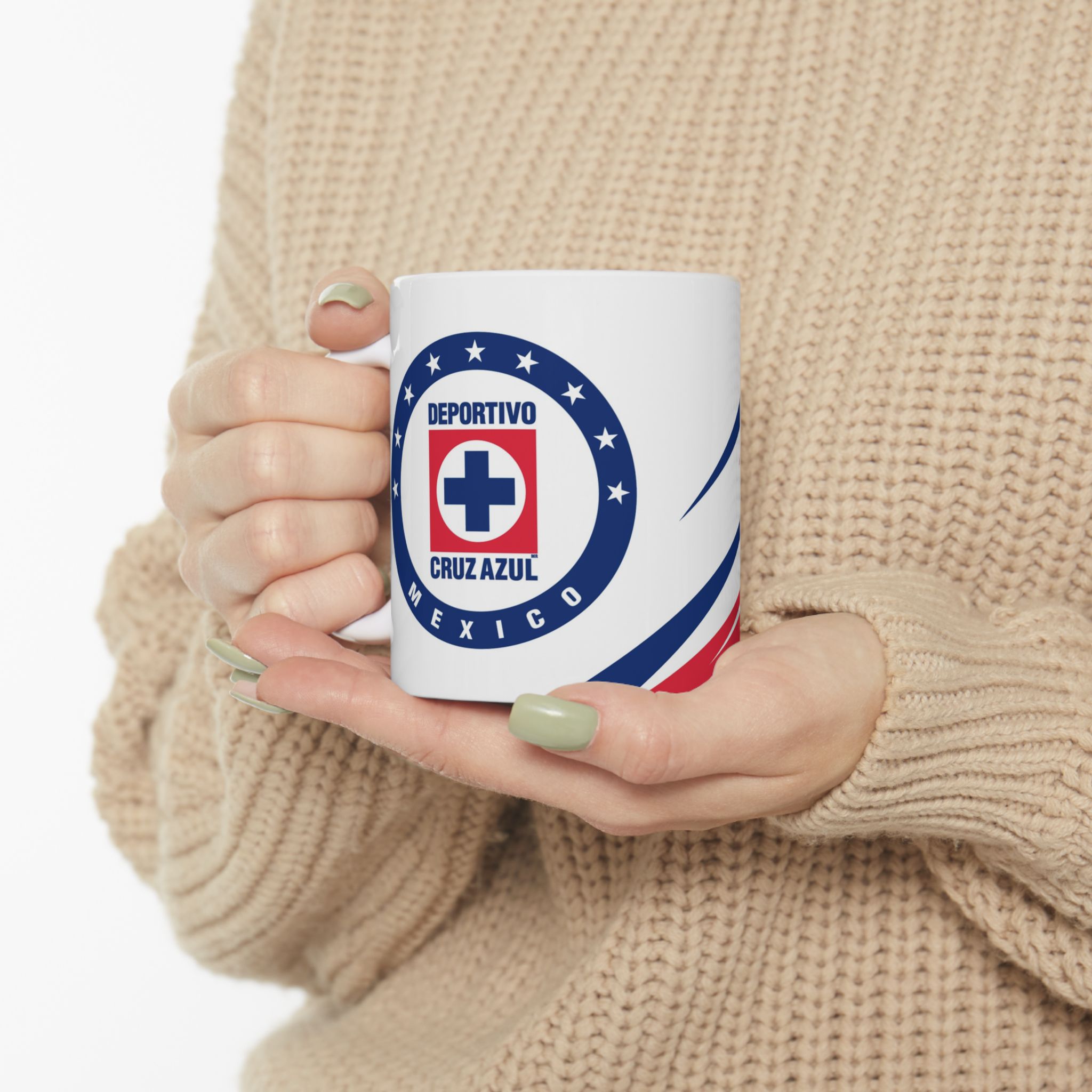 Taza Personalizada Cruz Azul – Agrega Tu Nombre y Número - AJsublim